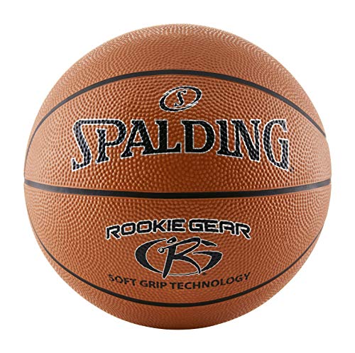 Spalding Rookie Gear Indoor/Outdoor Basketball with Soft Grip Technology, 27.5-Inch