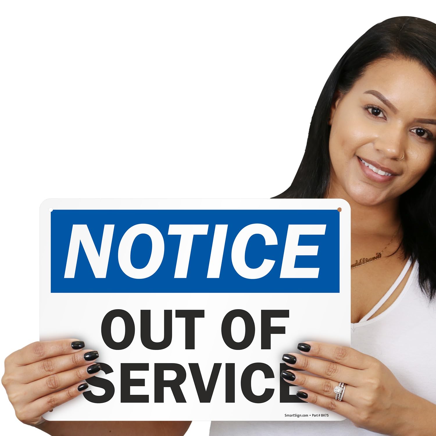 SmartSign "Notice - Out Of Service" Sign | 10" x 14" Aluminum