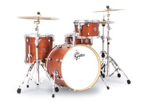 gretsch ct1j404swg catalina club 4-piece shell pack with 20" bass drum, satin walnut glaze