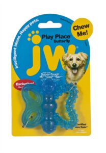 jw pet playplace butterfly teether, multicolor