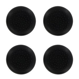 Assecure TPU protective analogue thumb grip stick caps for Sony PS4 controllers [Playstation 4] - 4 pk - black