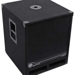 Rockville RBG15S 1600w Active Powered PA Subwoofer w/DSP + Limiter Pro/DJ, 15 inch, Black