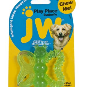 JW Pet Playplace Butterfly Teether, Multicolor