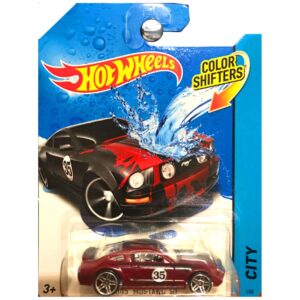 hot wheels color shifters 2005 mustang gt red to black