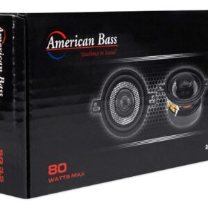 American Bass SQ3.5 SPEAKER 3.5" 2-WAY 80WATTS AMERICAN BASS;CARBON FIBER