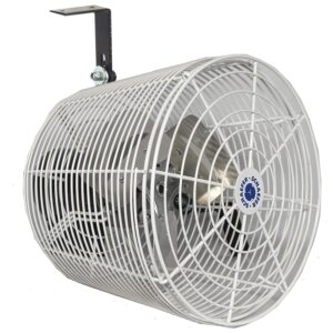 schaefer versa-kool air circulator fan w/button control, ceiling wall mount greenhouse fan & steel guards, 1470 cfm