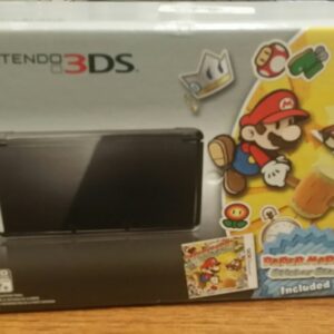 Nintendo 3DS COSMO BLACK With PAPER MARIO STICKERSTAR BUNDLE