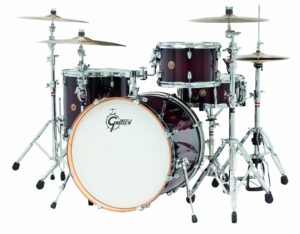 gretsch drums catalina maple cm1-e824s-dcb 4-piece drum shell pack, deep cherry burst