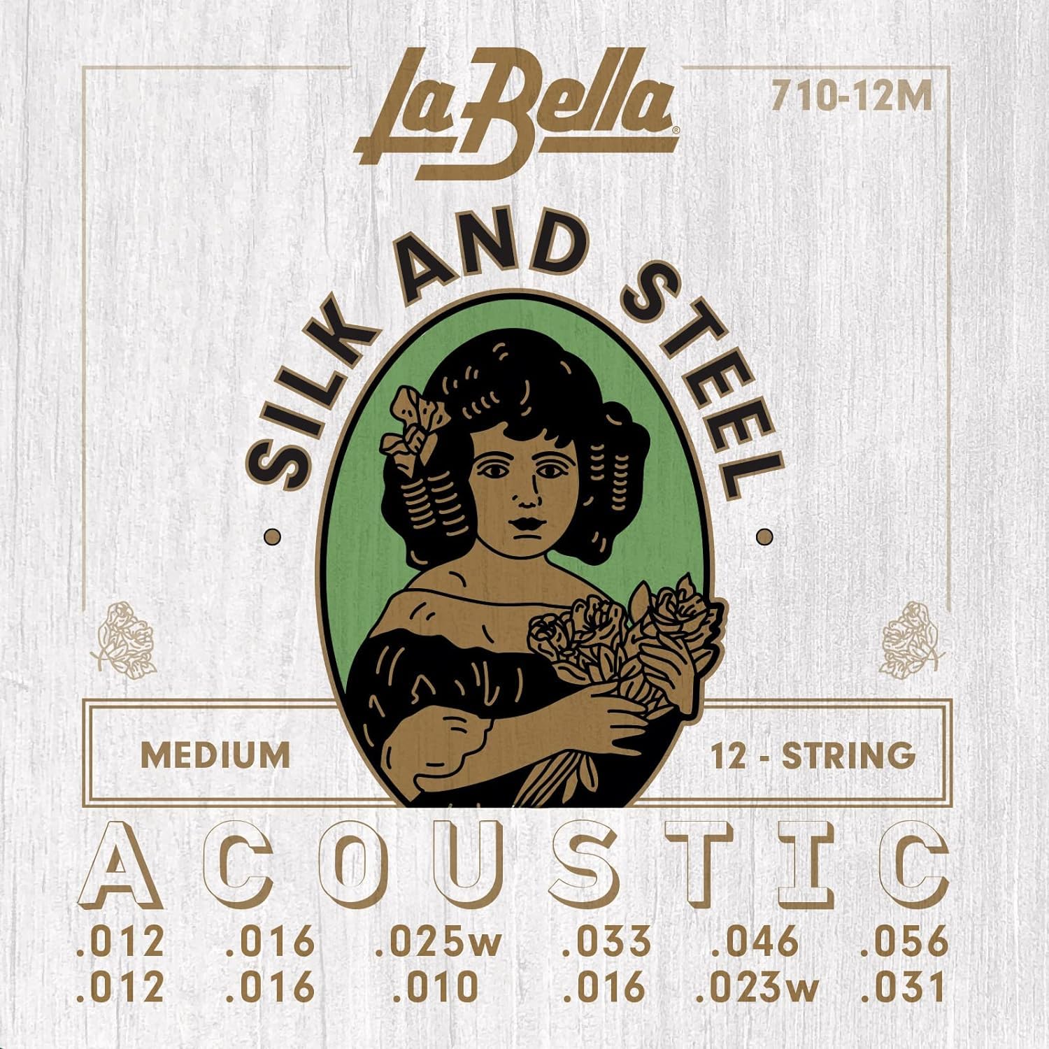 La Bella 710-12M Silk & Steel Medium Acoustic Guitar String