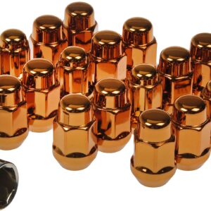 Dorman 711-335I Orange Acorn Nut Lock Set M12-1.50 Compatible with Select Models, 20 Pack