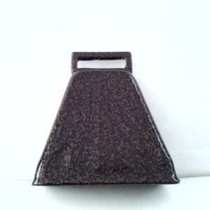 3.5 inch Loud Cowbell with Wrist Strap: Copper Vein Powdercoated Bell for Cheering at Sporting Events