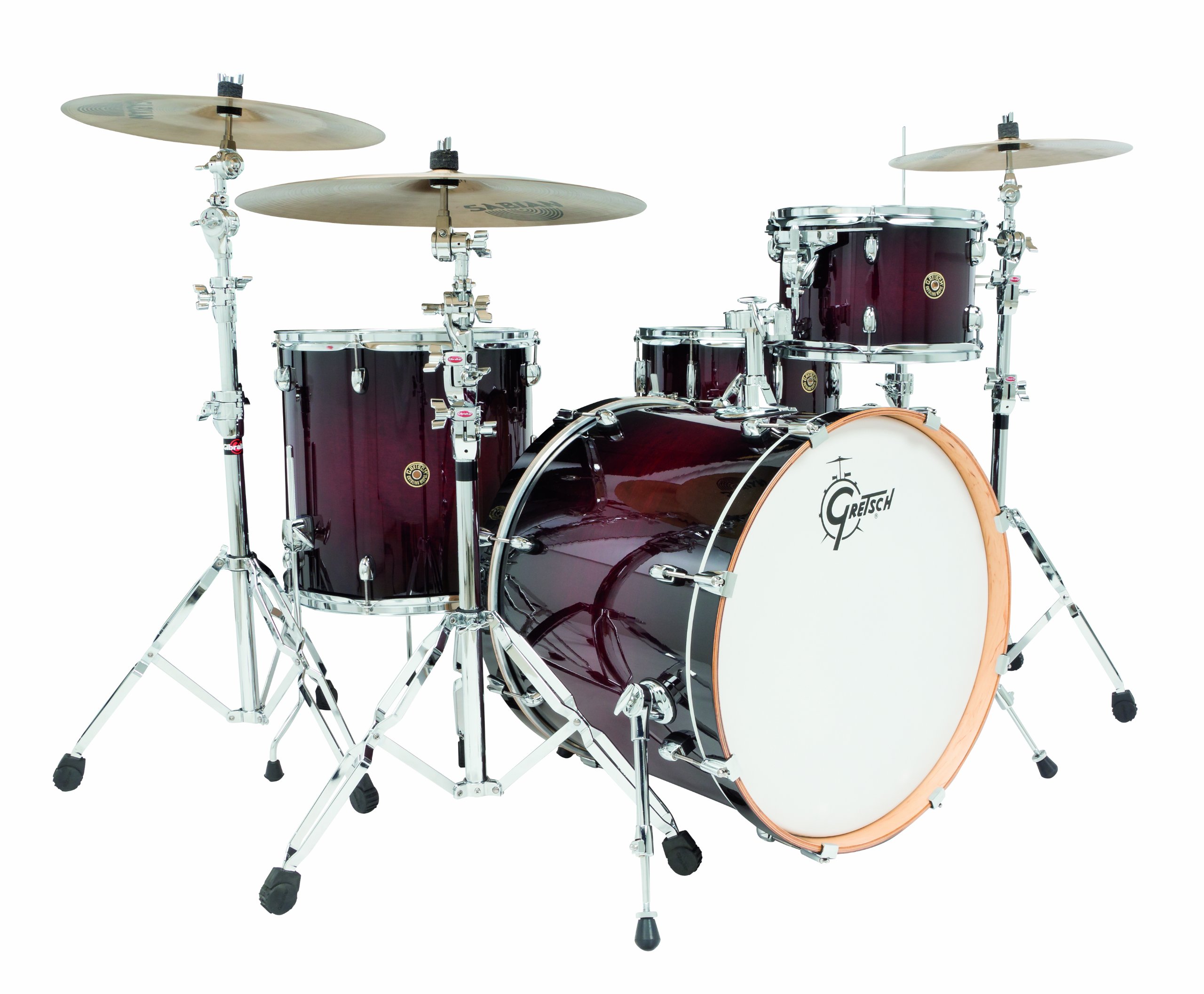 Gretsch Drums Catalina Maple CM1-E824S-DCB 4-Piece Drum Shell Pack, Deep Cherry Burst