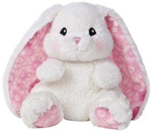 aurora world inc. lopsie wopsie bunny plush, white, 10"