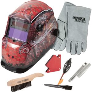 lincoln electric auto-darkening welding helmet kit - grunge, model# kh961