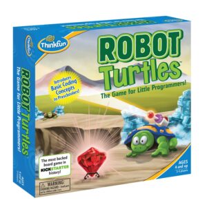 Think Fun Robot Turtles STEM Toy and Coding Board Game for Preschoolers - Made Famous on Kickstarter, Teaches Programming Principles to Preschoolers, Multicolor