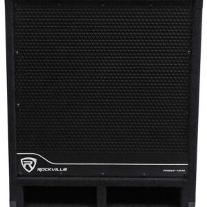 Rockville RBG15S 1600w Active Powered PA Subwoofer w/DSP + Limiter Pro/DJ, 15 inch, Black