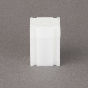 coinsafe square half dollar coin tube(qty=5 tubes), white