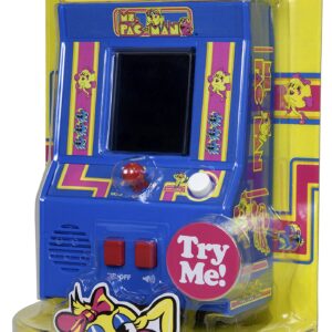 Basic Fun Arcade Classics - Ms Pac-Man Retro Mini Arcade Game,Multicolor