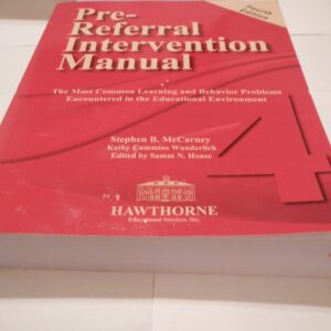 Pre-Referral Intervention Manual-Fourth Edition