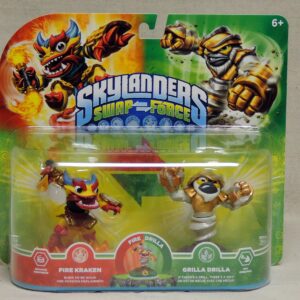 Skylanders Swap Force 2 Pack (Swap-Able) Fire Kraken & Grilla Drilla