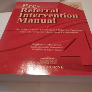 Pre-Referral Intervention Manual-Fourth Edition