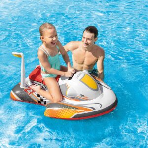 INTEX Wave Rider Inflatable Pool Float: Pool Toy For Kids – Heavy-Duty Handle – 88lb Weight Capacity – 46" x 30.5" – For Ages 3+