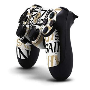 Skinit Decal Gaming Skin Compatible with PS4 Controller - Officially Licensed NFL New Orleans Saints - Blast Design