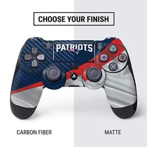 Skinit Decal Gaming Skin Compatible with PS4 Controller - Officially Licensed NFL New England Patriots Design