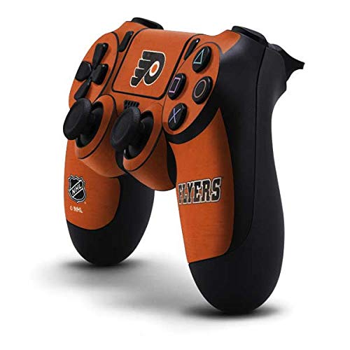 Skinit Decal Gaming Skin Compatible with PS4 Controller - Officially Licensed NHL Philadelphia Flyers Distressed Design