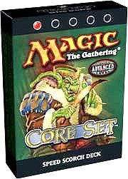 mtg magic the gathering core set advanced speed scorch deck