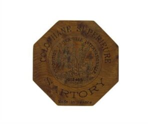 sartory rosin in octagonal wood case