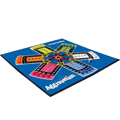 Aggravation With Retro Artwork by Winning Moves Games USA, the Classic Marble Race Game, Great For Kids, for 2 to 6 Players, Ages 6+