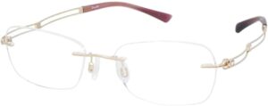 charmant line art women's eyeglasses xl2050 xl/2050 gp gold optical frame 51mm