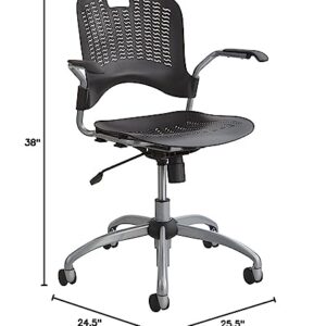 Safco Products 4182BL Sassy Manager Swivel Chair, Black