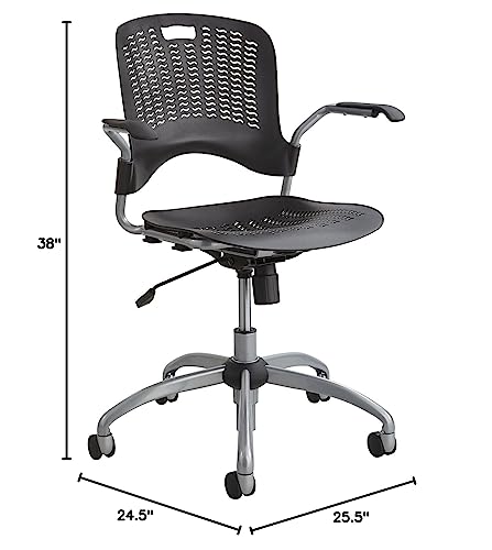 Safco Products 4182BL Sassy Manager Swivel Chair, Black