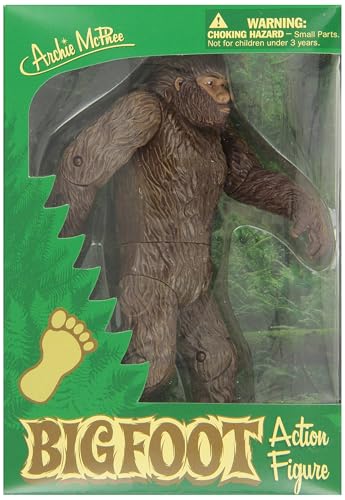 Archie Mcphee Bigfoot Action Figure Brown, Standard