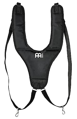 Meinl Percussion Djembe Strap with Quick Change Hook-Heavy Duty Nylon, Adjustable Shoulder Padding, Black, one Size (MDJS2)