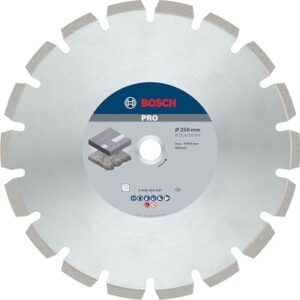 bosch 2608603641 diamond cutting disc for asphalt, 0 v, silver/grey, 350 x 20 x 25.40 x 3.2 x 12 mm