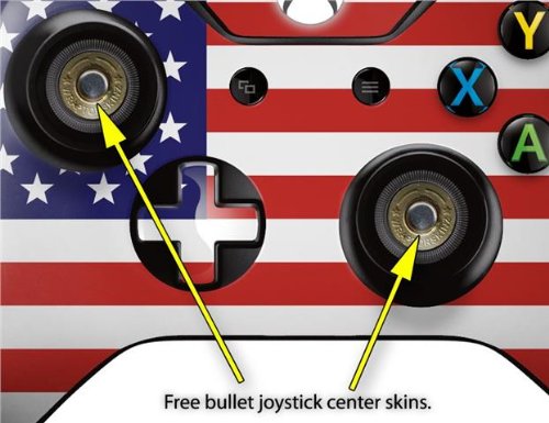 WraptorSkinz Decal Style Vinyl Skin Wrap compatible with XBOX One Original Wireless Controller USA American Flag 01 - (CONTROLLER NOT INCLUDED)