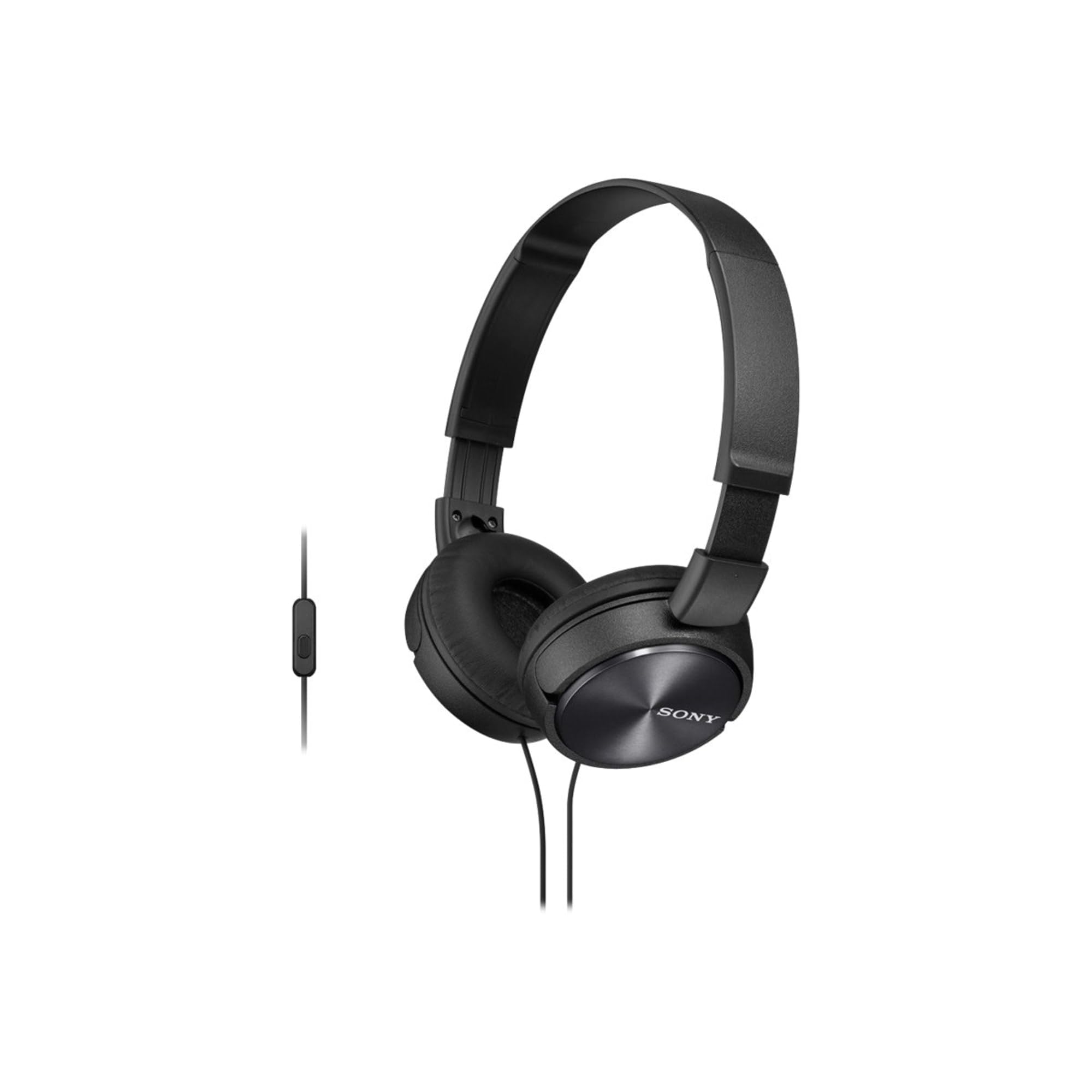 Sony Foldable Headphones with Smartphone Mic and Control - Metallic Black