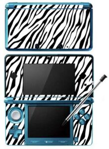 zebra print pattern skin for nintendo 3ds console