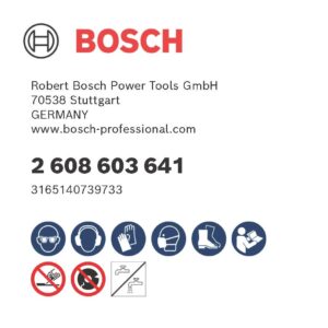 Bosch 2608603641 Diamond Cutting Disc for Asphalt, 0 V, Silver/Grey, 350 x 20 x 25.40 x 3.2 x 12 mm