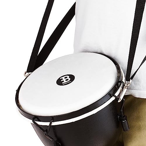 Meinl Percussion Djembe Strap with Quick Change Hook-Heavy Duty Nylon, Adjustable Shoulder Padding, Black, one Size (MDJS2)