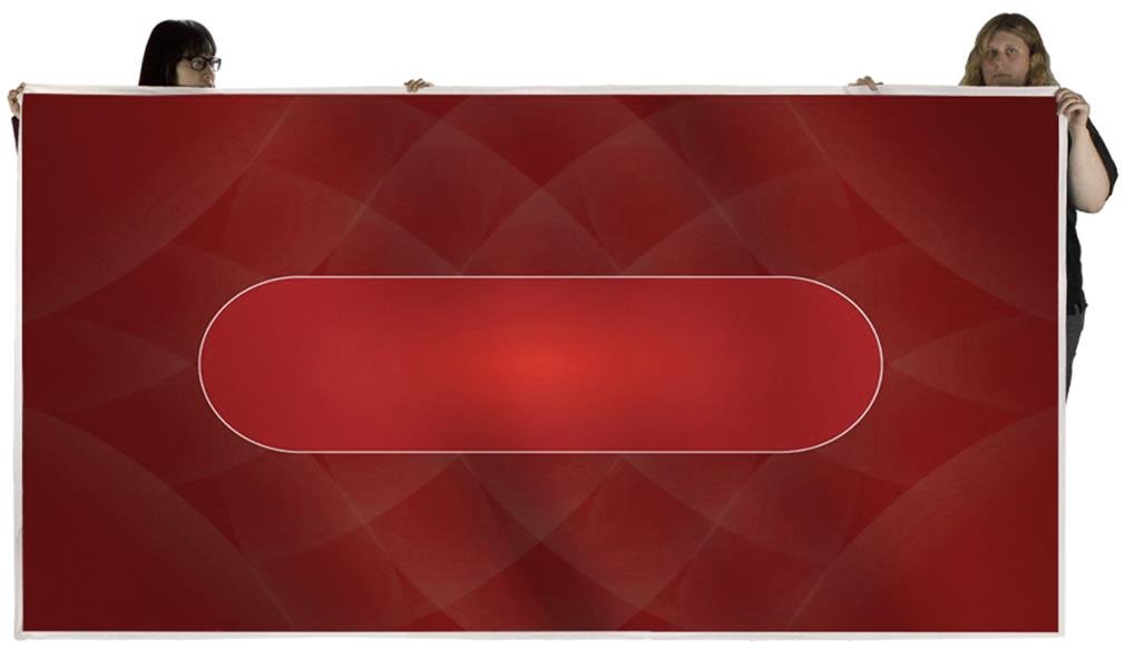 Brybelly Sublimation Poker Table Felt for Casino Quality Tables (Red)