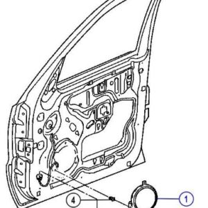 Jeep Liberty Limited KJ Infinity Sound System Speaker Front