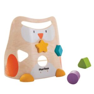 plan toys owl shape sorter