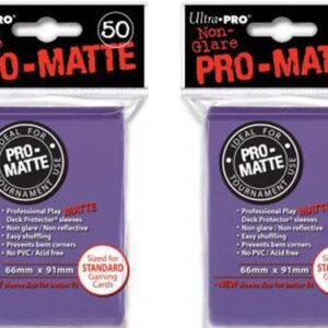 600 Ultra Pro Purple PRO-MATTE Deck Protectors Sleeves Standard MTG Colors by Ultra Pro