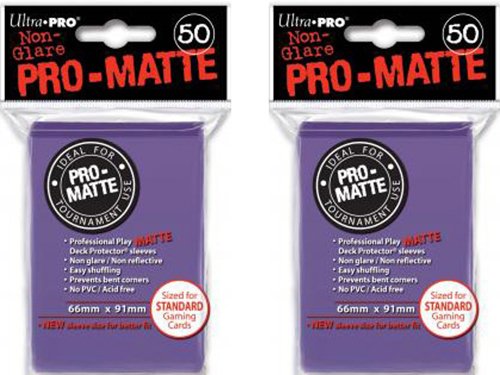 600 Ultra Pro Purple PRO-MATTE Deck Protectors Sleeves Standard MTG Colors by Ultra Pro