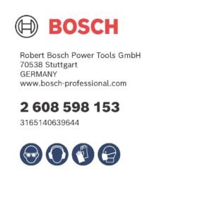 Bosch 2608598153 Adapter For Diamond Drill Bit 5/8" In Black