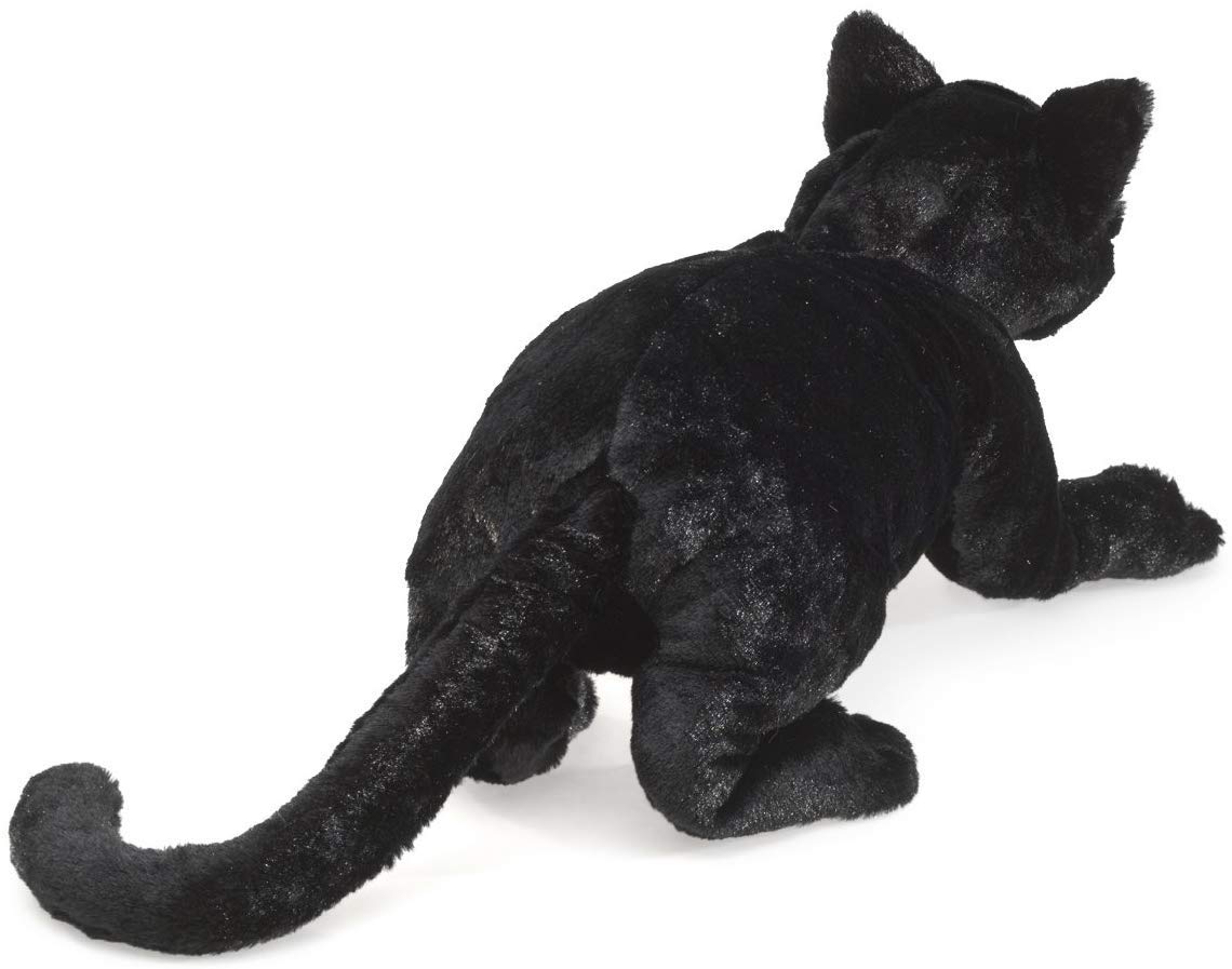 Folkmanis Black Cat Hand Puppet, 1 EA